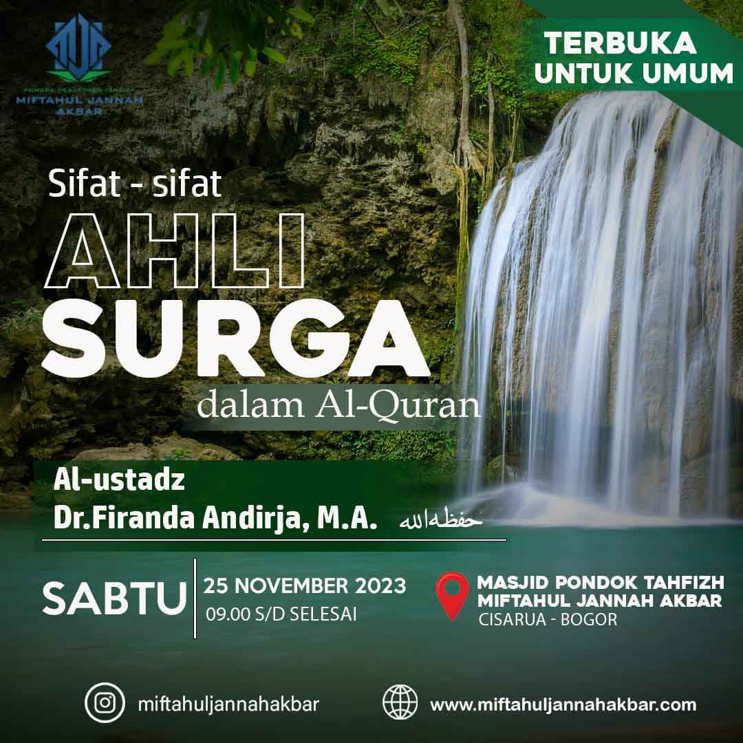 Sifat-Sifat Ahli Surga Dalam Al-Qur'an - Ustadz Dr. Firanda Andirja, Lc ...